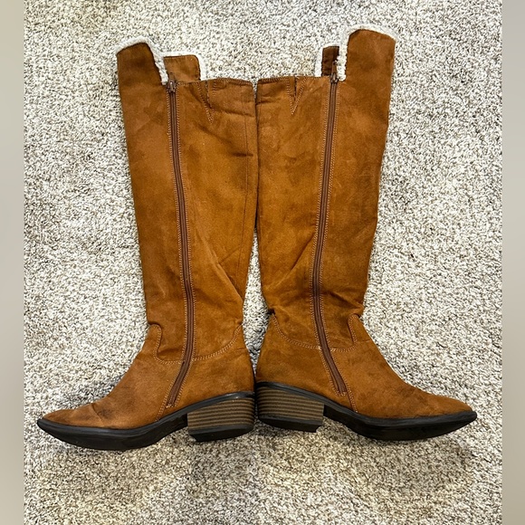 MIA | Shoes | Mia Knee High Brown Suede Boots | Poshmark